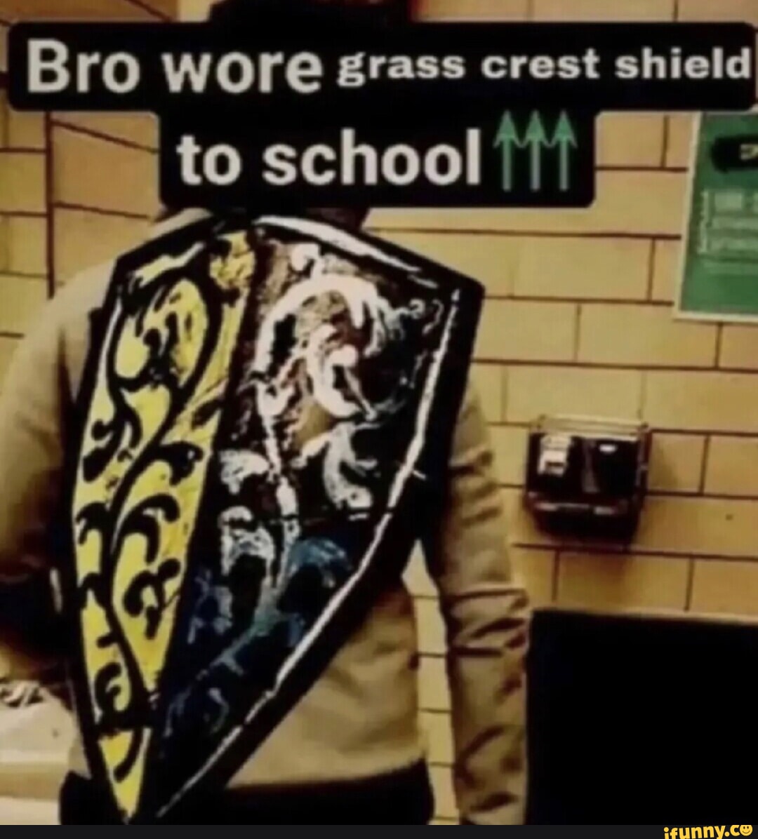 I Bro wore grass crest shield 7 4% - iFunny