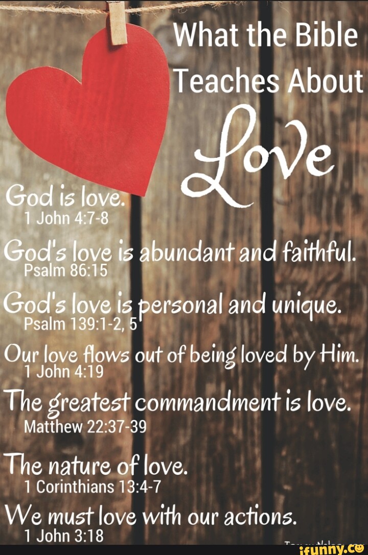 What the Bible Teaches About te God is love. ove John God's love is ...