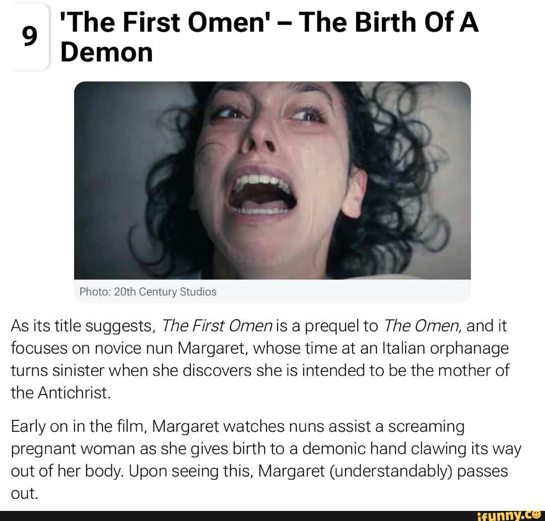 'The First Omen' The Birth Of A Demon Photo: 20th Century Studios As ...