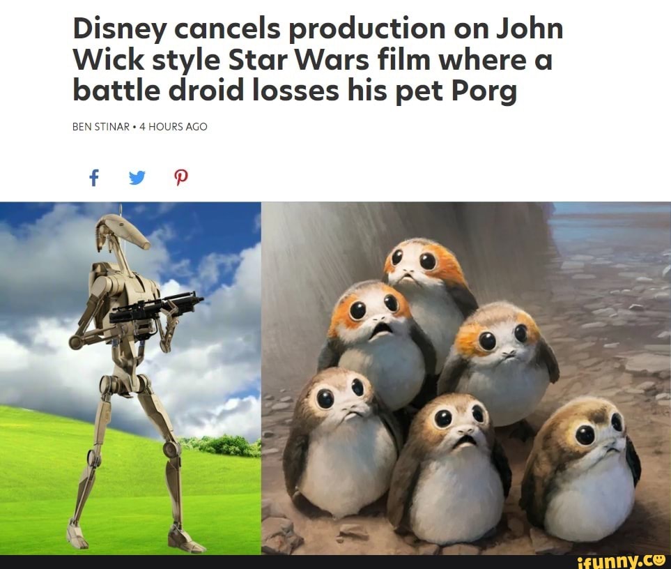 Disney cancels production on John Wick style Star Wars film where a ...