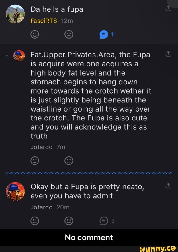 Da hells fupa FasciRTS Fat.Upper.Privates.Area, the Fupa is acquire ...