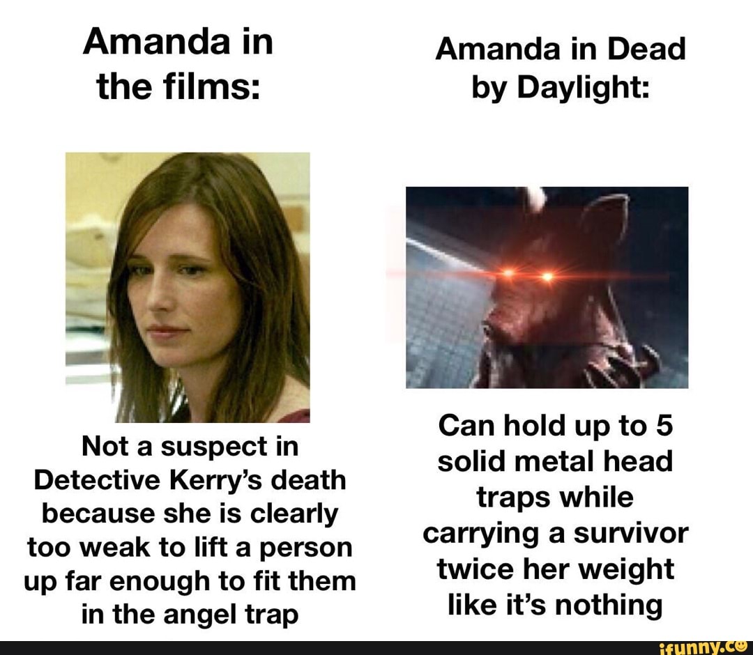 Amanda in the films: Not a suspect in Detective Kerry's death because ...