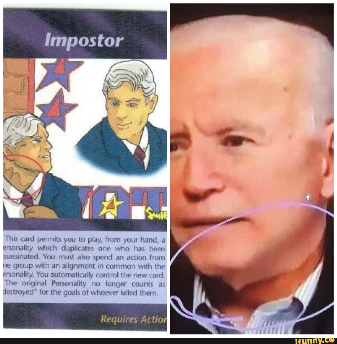 Impostor This card permits you to play, from your hand, a ersonality ...