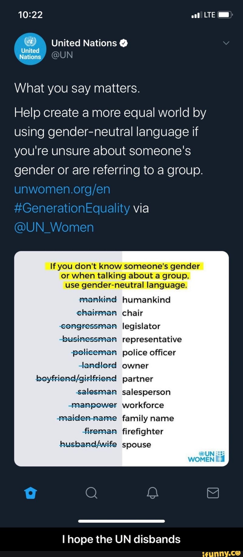 What you say matters. Help create a more equal world by using gender ...