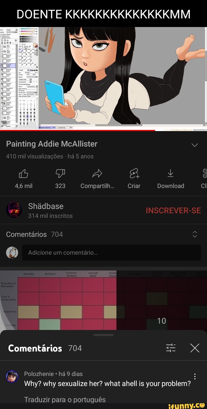 DOENTE KKKKKKKKKKKKKKMM Painting Addie McAllister 410 mil visualizações ...