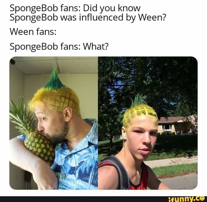 SpongeBob fans: Did you know SpongeBob was influenced by Ween? Ween ...