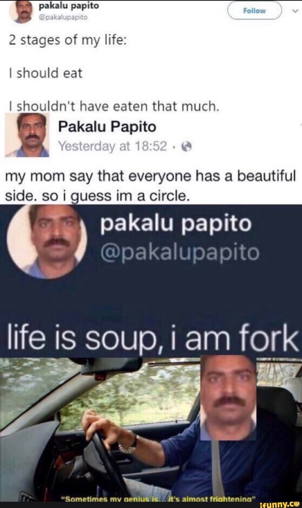 '. pakalu papito 2 stages of my life: I should eat I shouldn't have ...