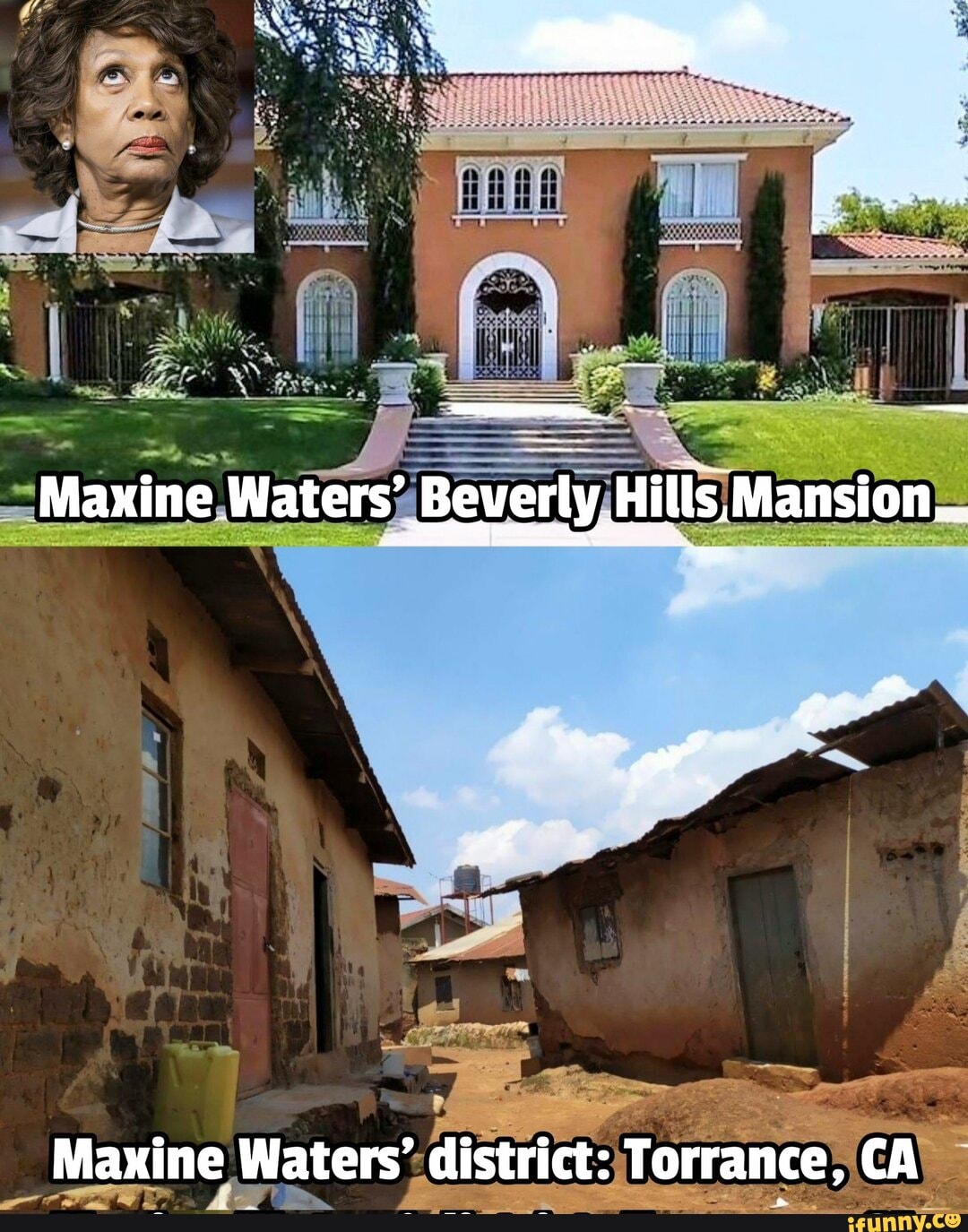 Maxine Waters' Beverly Hills, Mansion... Maxine Waters' district ...