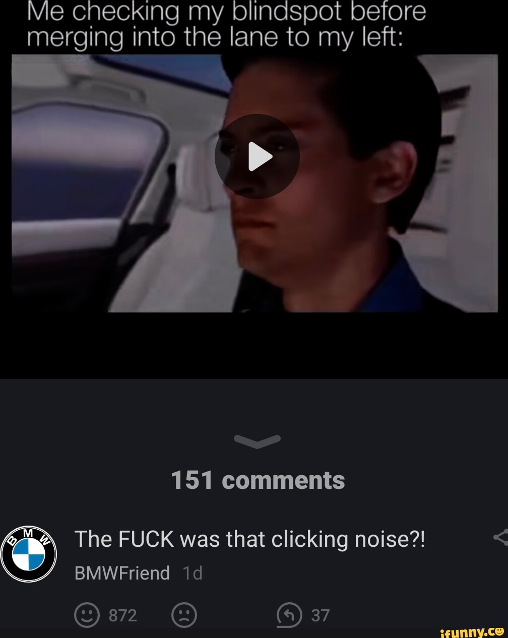 Me checking my dlinaspot betore merging into the lane to my left: I 151 ...