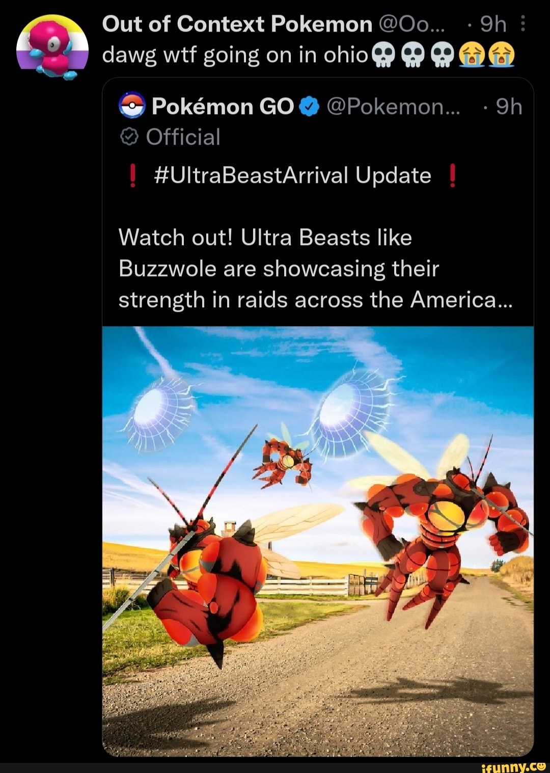 Out of Context Pokemon @Oo... dawg wtf going on in ohio @ Pokmon GO ...