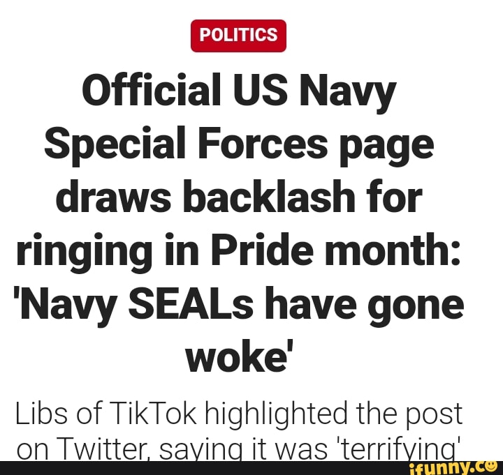 Official US Navy Special Forces page draws backlash for ringing in ...
