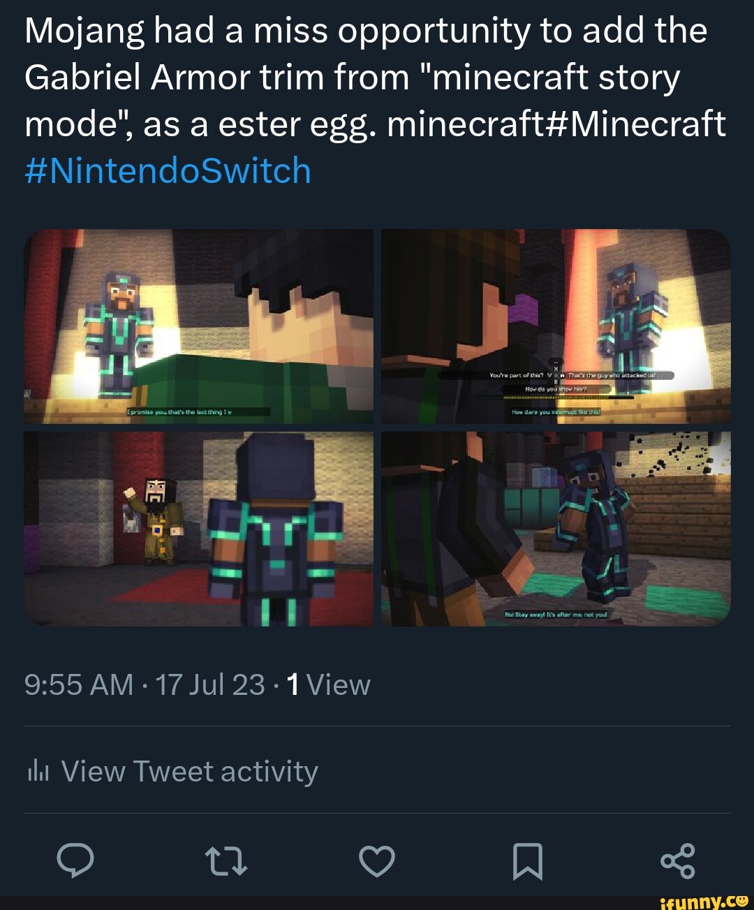 Mojang had a miss opportunity to add the Gabriel Armor trim from ...