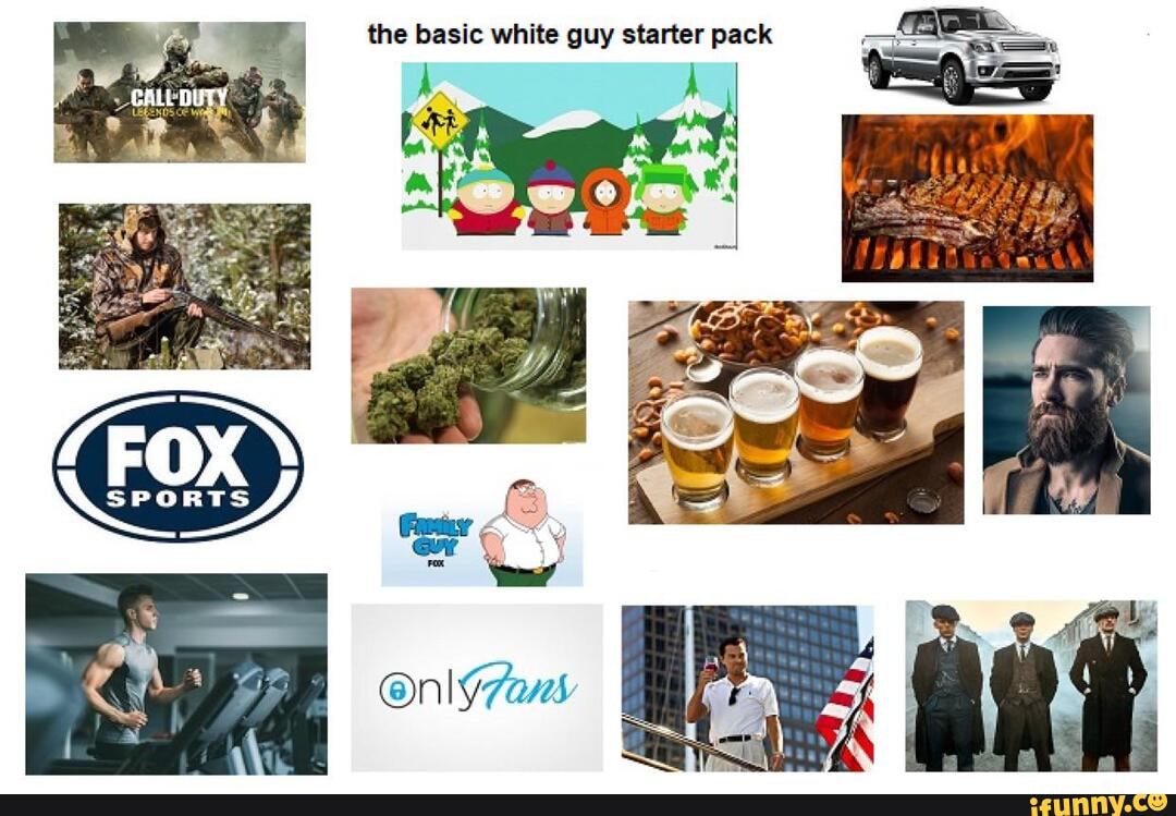 The basic white guy starter pack CALL cc Np - iFunny