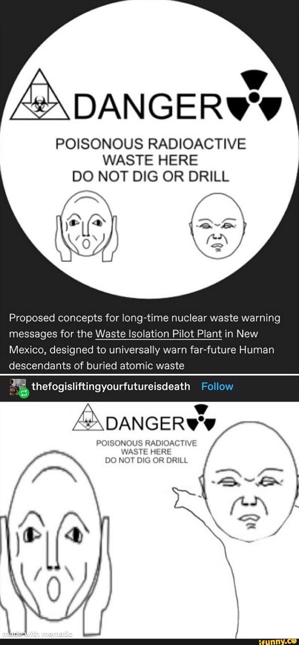Nuclear Waste Warning Signs Future