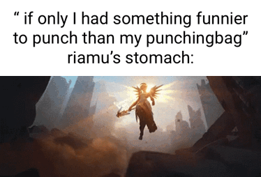 "if only I had something funnier to punch than my punchingbag" riamu's ...