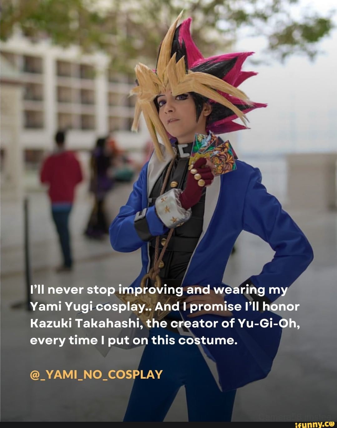 Vll never stop improving and wearing my Yami Yugi cosplay.. And I ...
