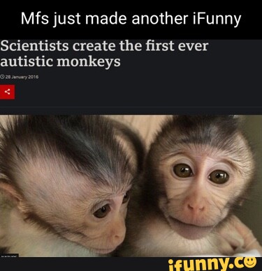 Mfs just made another iFunny Scientists create the first ever autistic ...