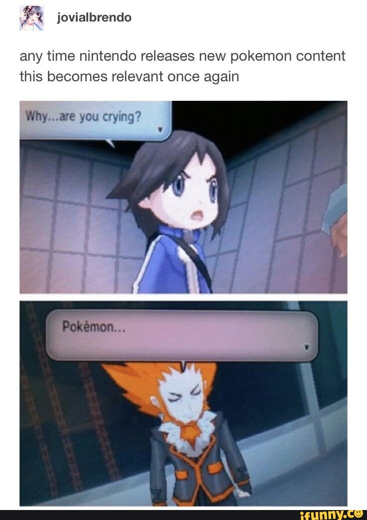 Any time nintendo releases new pokemon content this becomes relevant ...