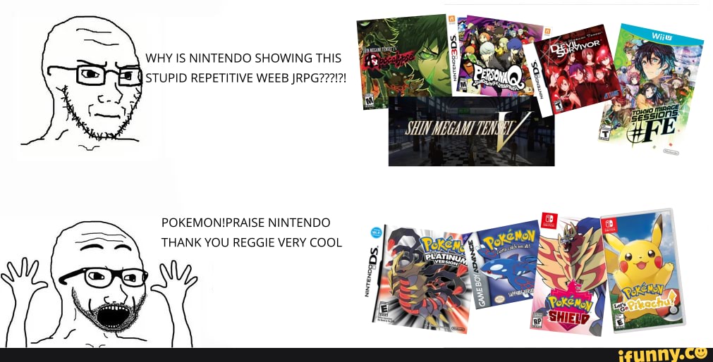 POKEMONIPRAISE NINTENDO. THANK YOU REGGIE VERY COOL - iFunny