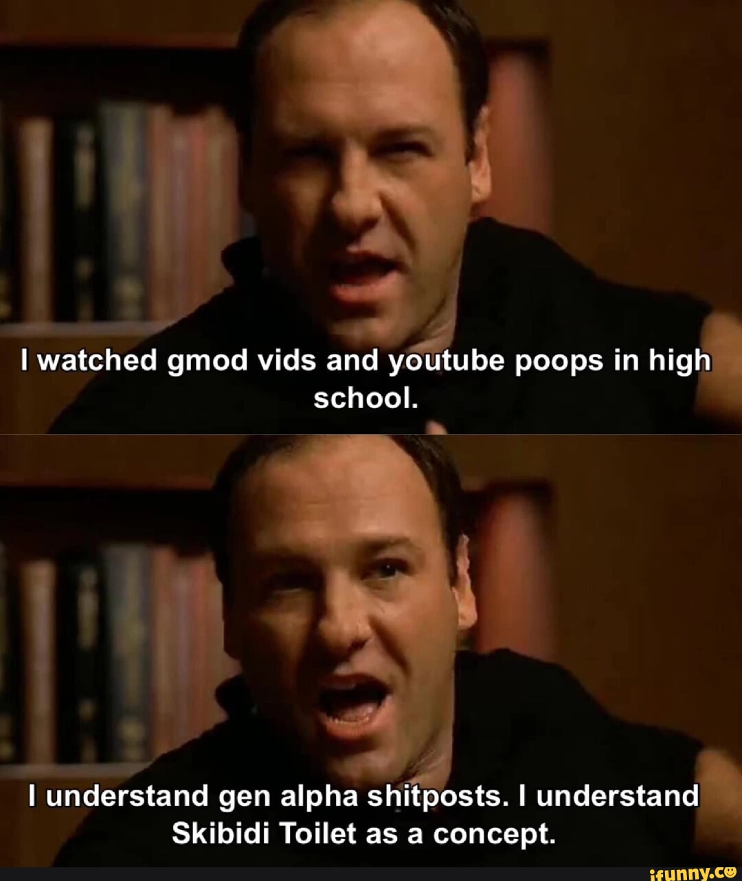 I watched gmod vids and youtube poops in high school. I understand gen ...