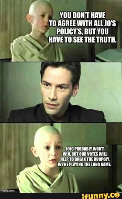 YOU DON'T HAVE TO AGREE WITH ALL 10'S é POLICY'S, BUTYOU HAVE TO SEE ...