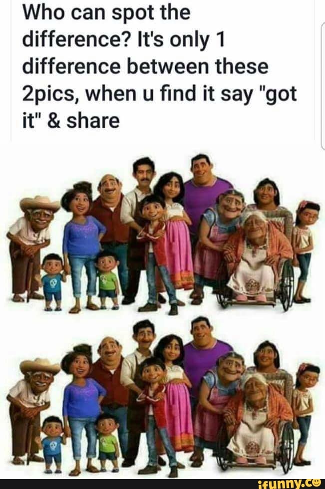 Who can spot the difference? It's only 1 difference between these 2pics ...