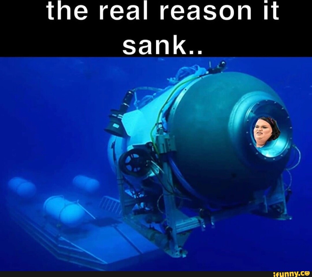 The real reason it sank.. - iFunny