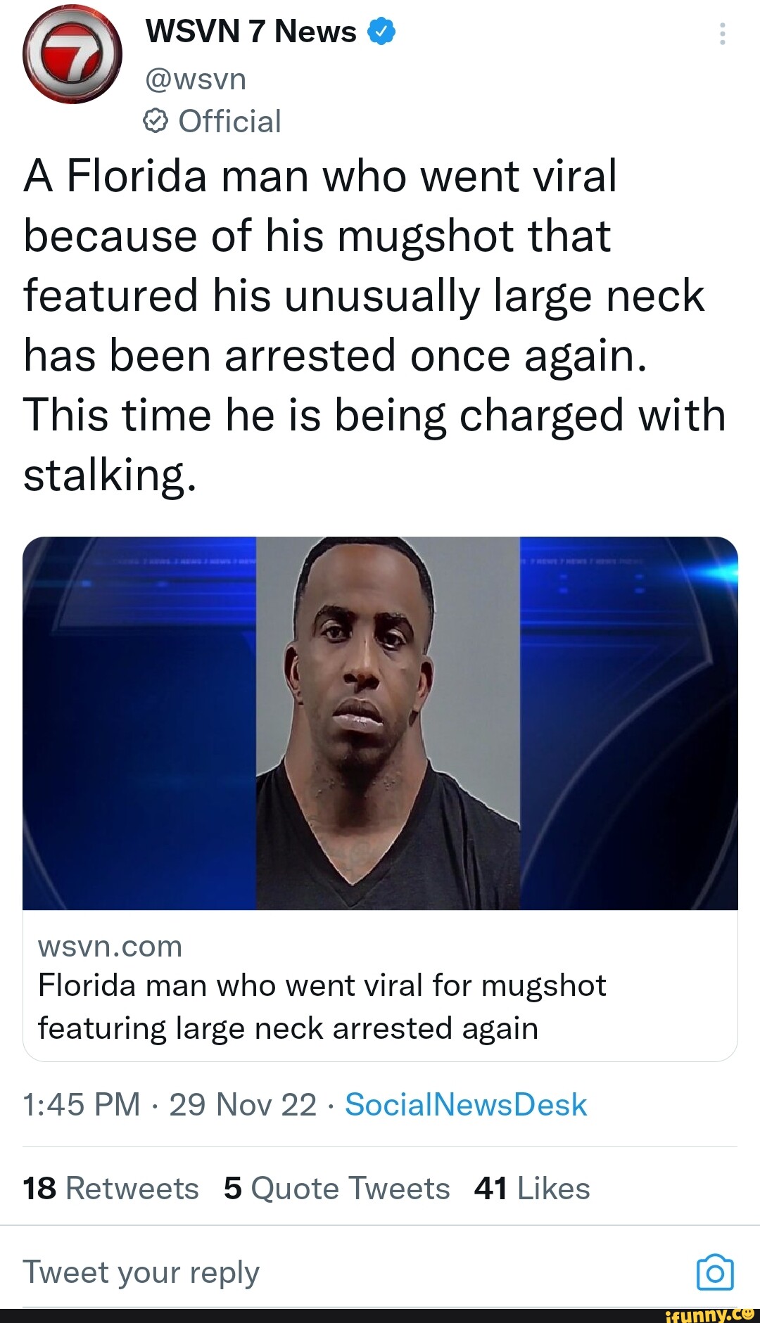 WSVN 7 News @wsvn Official A Florida man who went viral because of his ...
