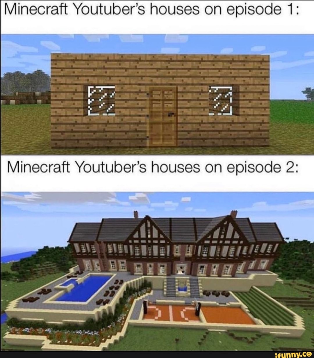 Minecraft Youtuber's houses on episode 1: Minecraft Youtuber's houses ...