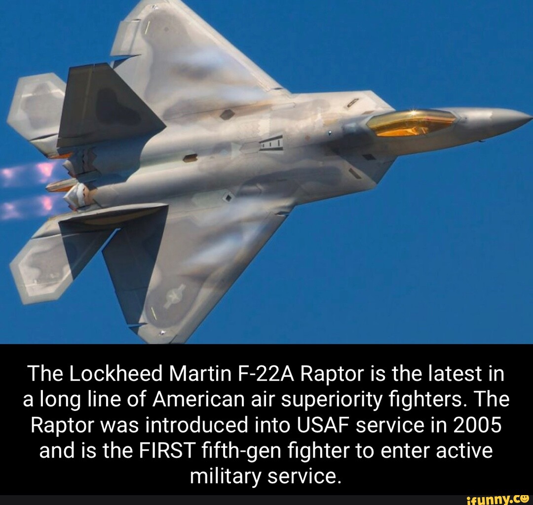 The Lockheed Martin F-22A Raptor is the latest in along line of ...
