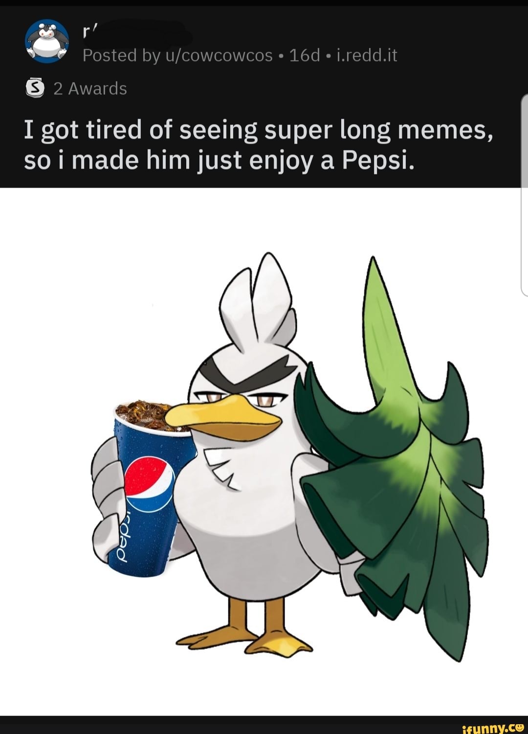 É I got tired of seeing super long memes, so i made him just enjoy a ...