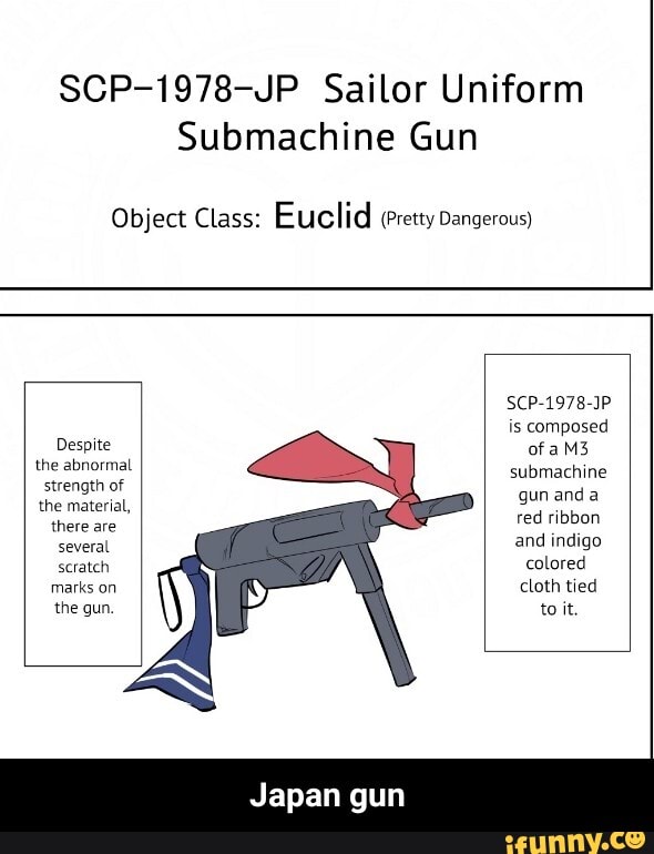 SCP-1978-JP Sailor Uniform Submachine Gun Object Class: Euclid ...