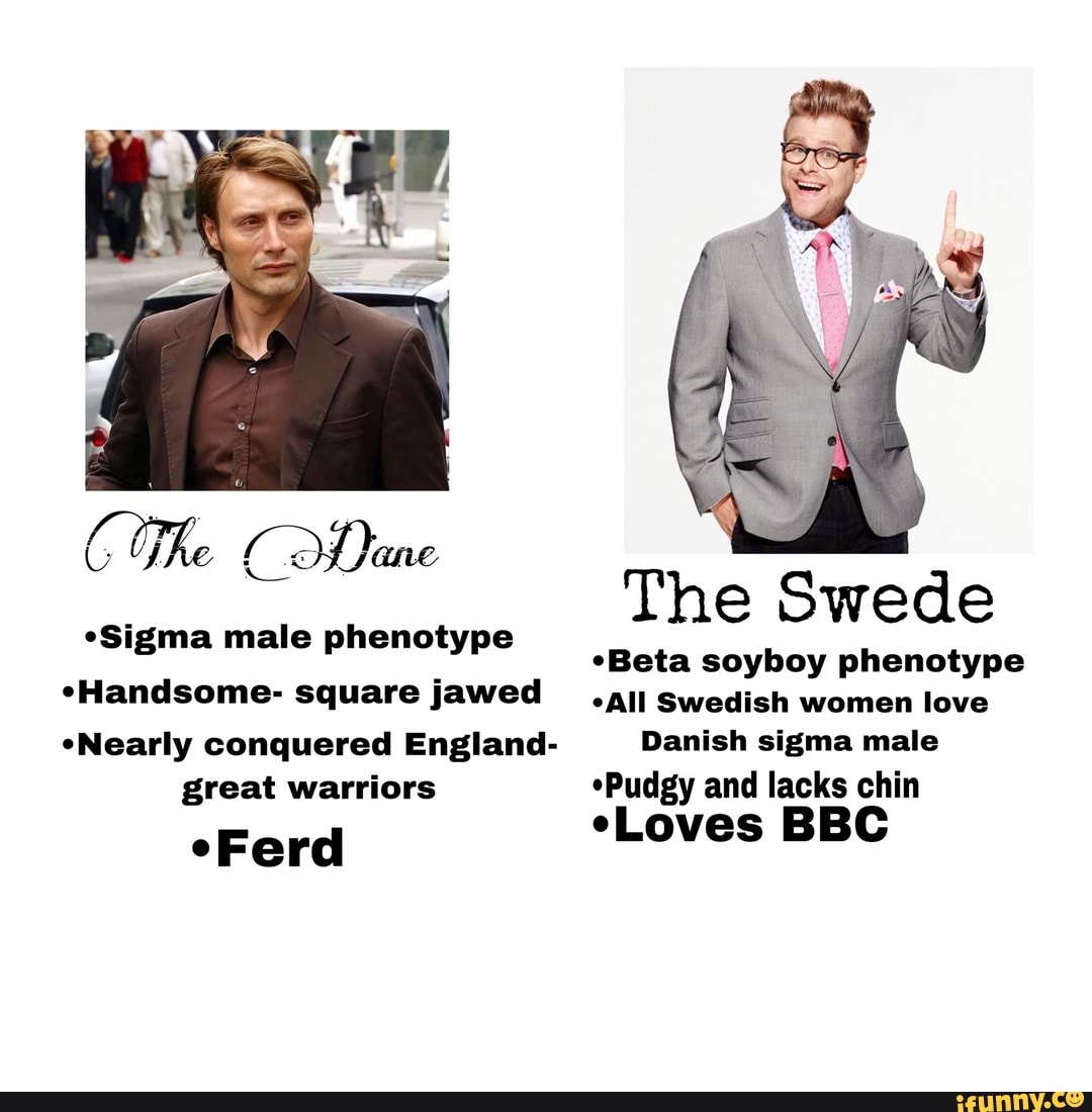The Swede *Sigma male phenotype *Beta soyboy phenotype *Handsome ...