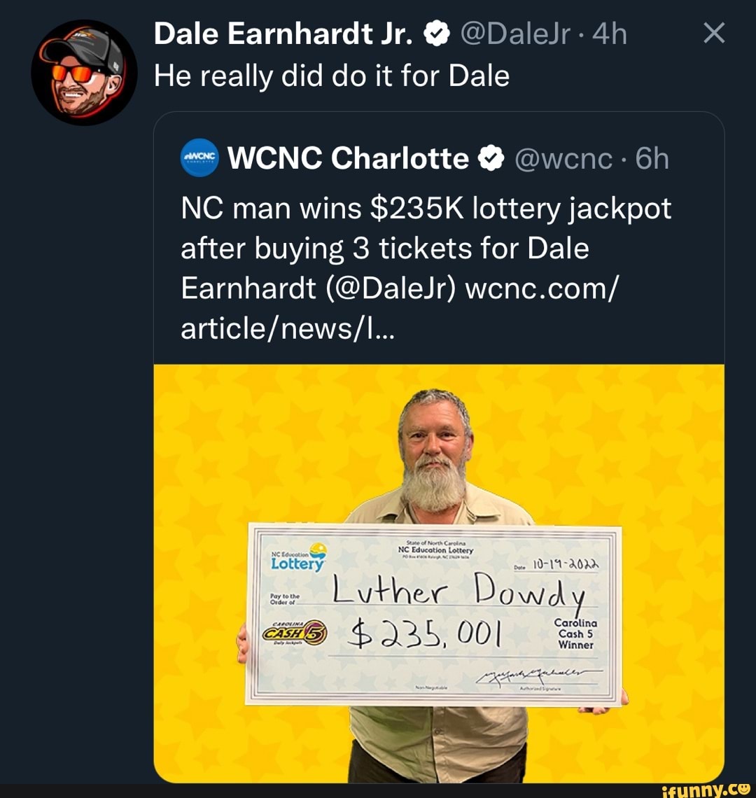 Dale Earnhardt Jr. @ @DaleJr- He really did do it for Dale WCNC ...
