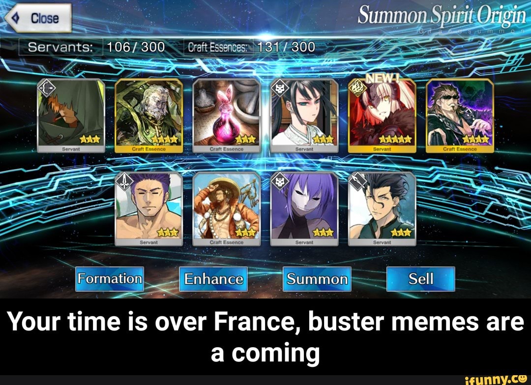 Your time is over France, buster memes are a coming - iFunny