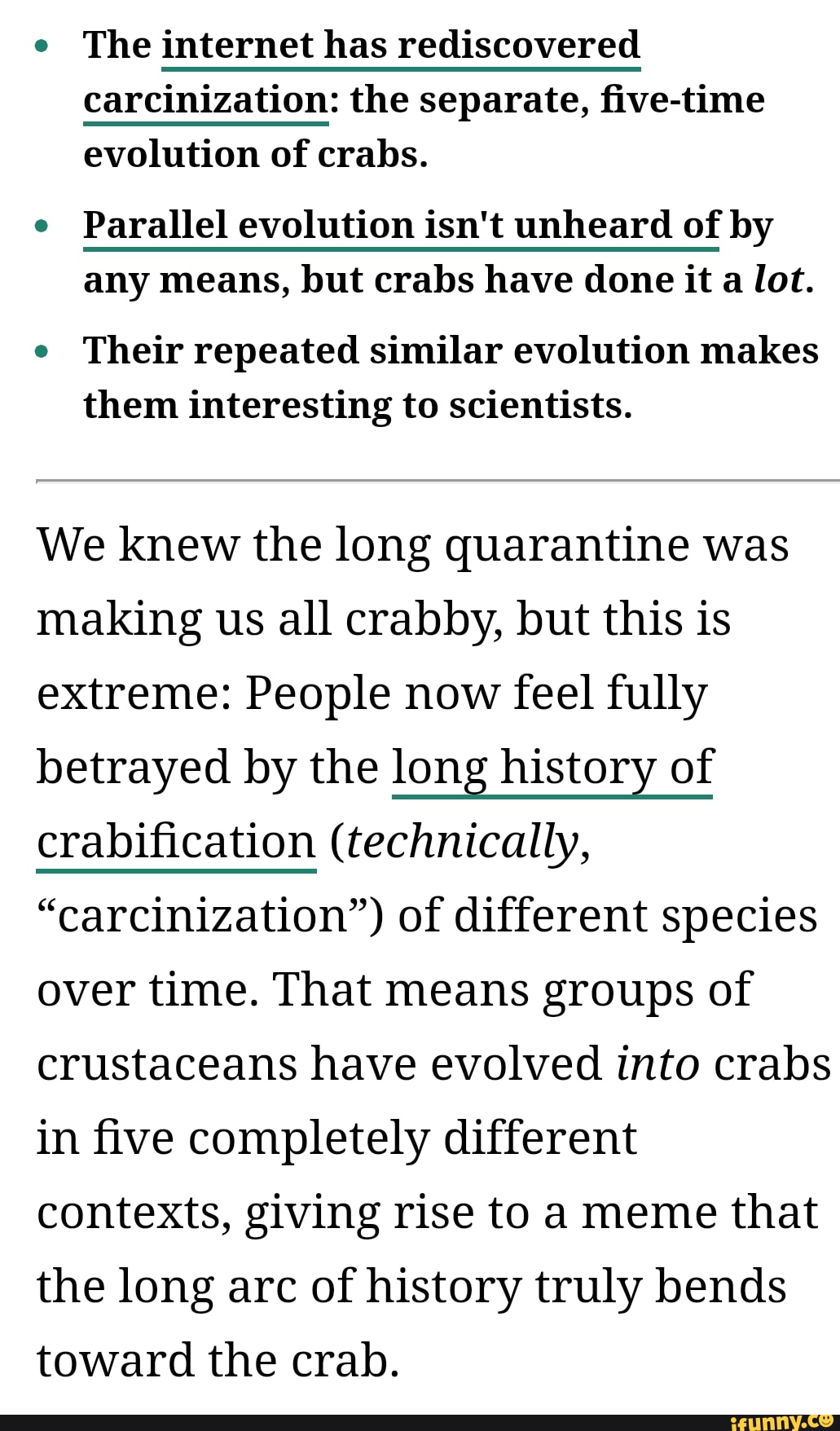 Feelin' a bit crabby? - The internet has rediscovered carcinization ...