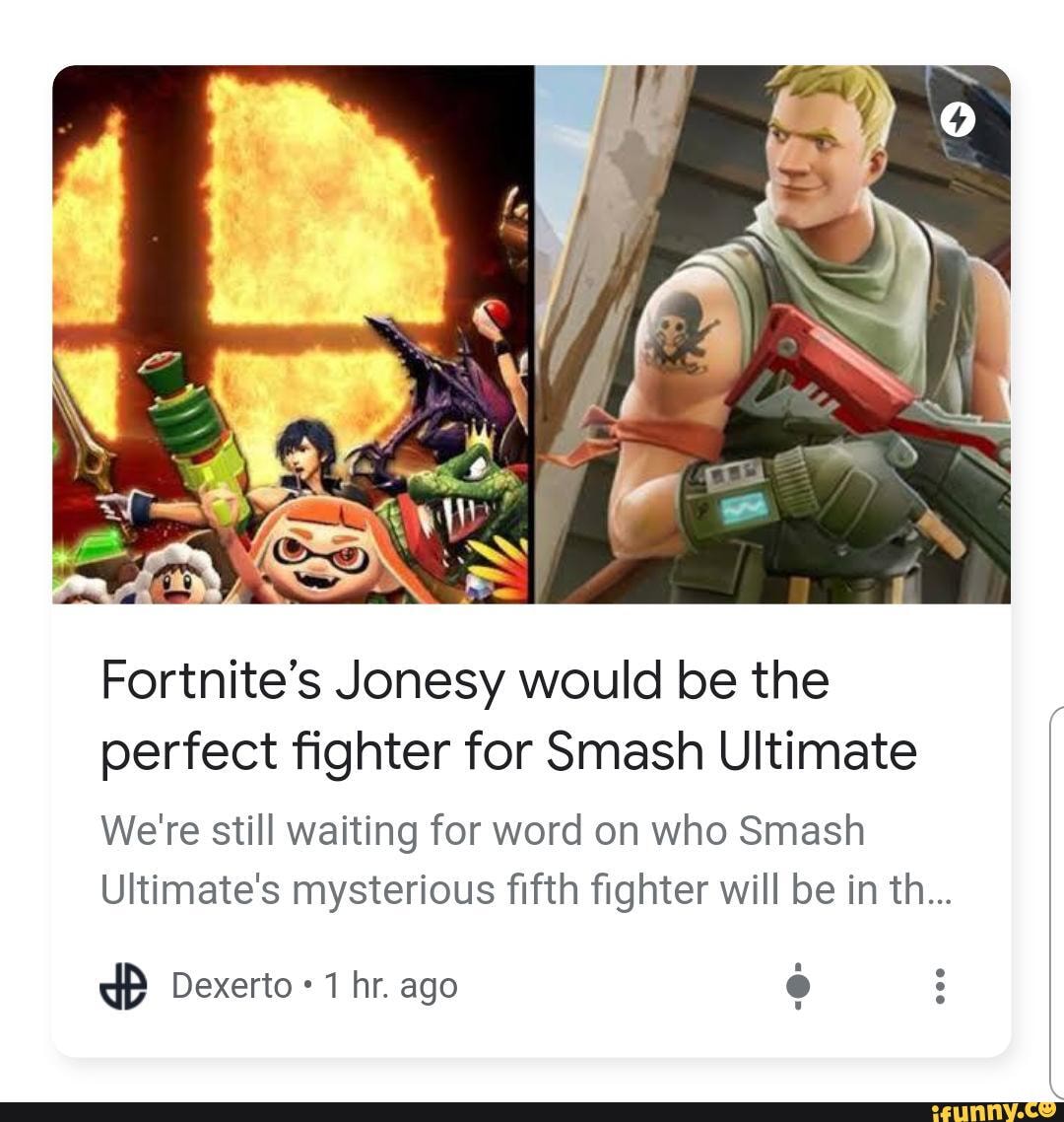 Fortnite's Jonesy would be the perfect fighter for Smash Ultimate We're ...
