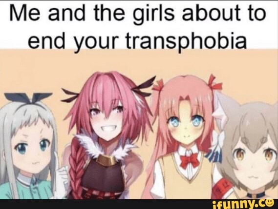 Me and the girls about to end your transphobia - iFunny