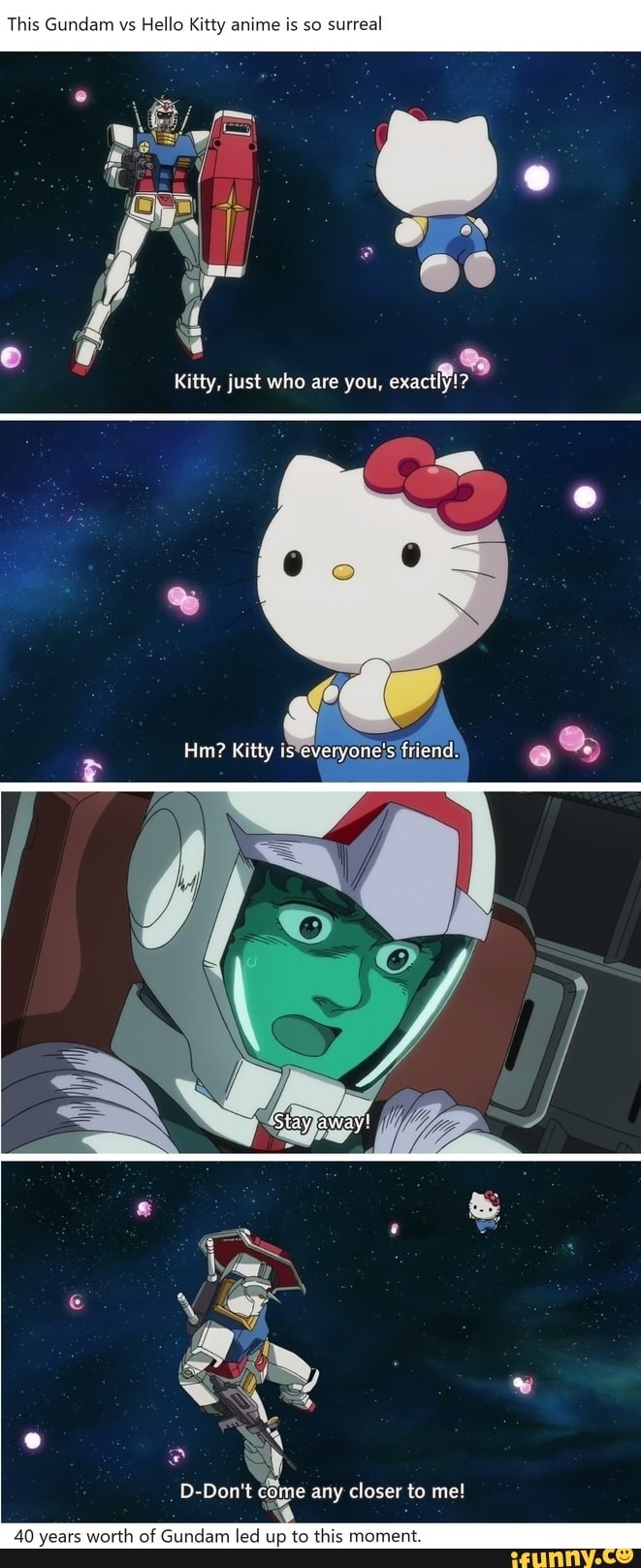This Gundam vs Hello Kitty anime is so surreal Kitty, just who are you ...