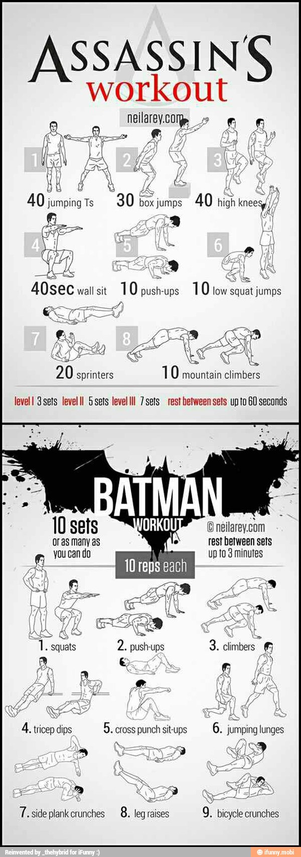 ASSASSINS workout 40 jumping Ts level! 3sets levelll Ssets levellil ...