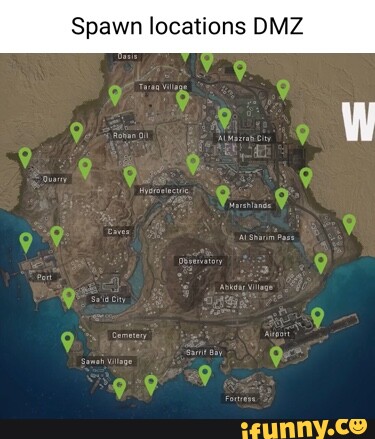 Spawn locations DMZ - iFunny