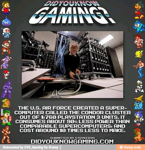 THE U.S. AIR FORCE CREATED A SUPER- COMPUTER CALLED THE CONDOR CLUSTER ...