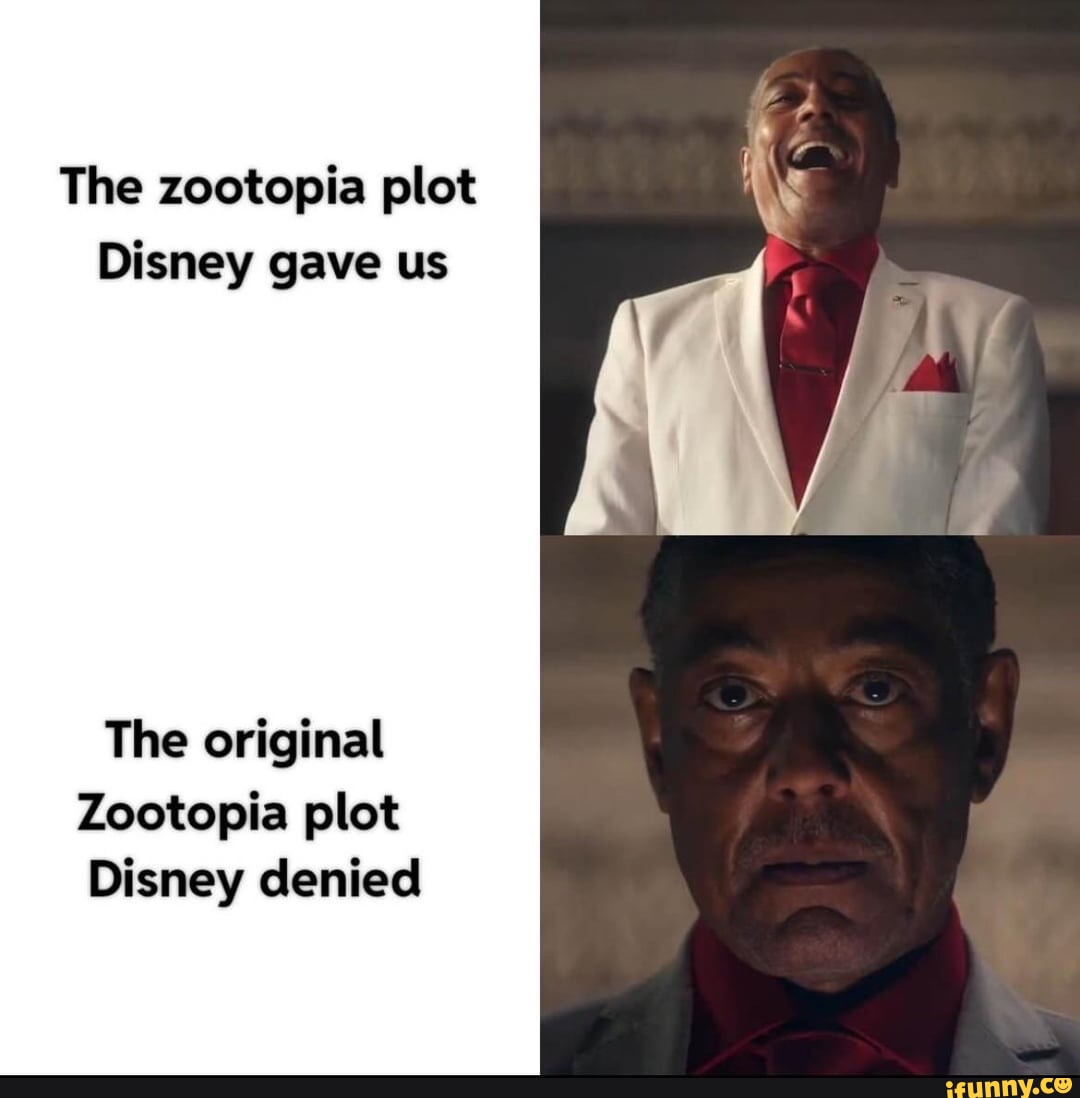The zootopia plot Disney gave us The original Zootopia plot Disney ...