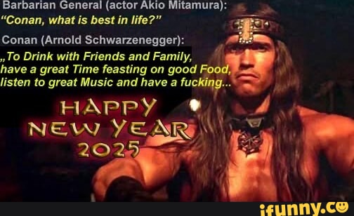 Barbarian General (actor Akio Mitamura): "Conan, what is best in life ...