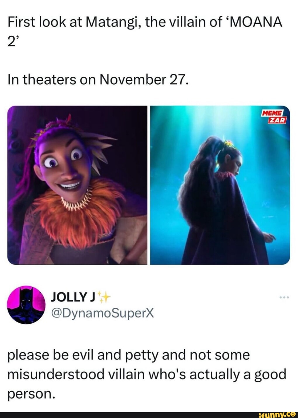 First look at Matangi, the villain of 'MOANA In theaters on November 27 ...