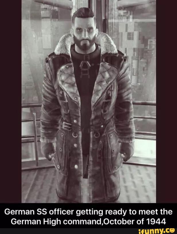 German SS officer getting ready to meet the German High command,0ctober ...