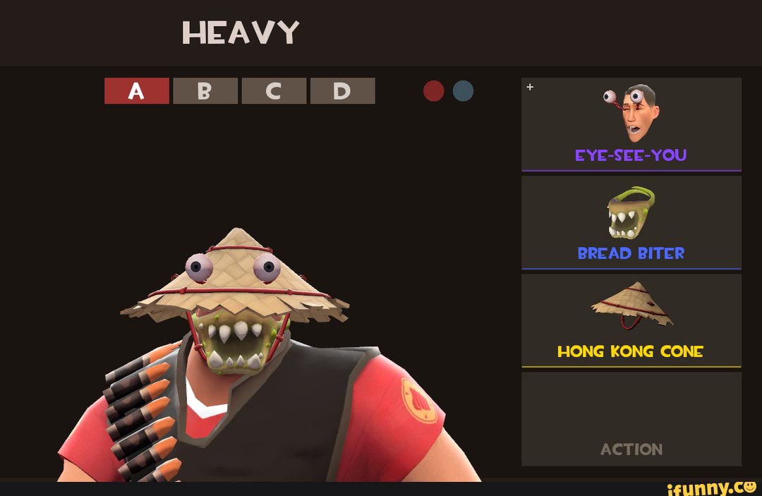 HEAVY EYE-SEE-YOU BREAD BITER HONG KONG CONE ACTION - iFunny