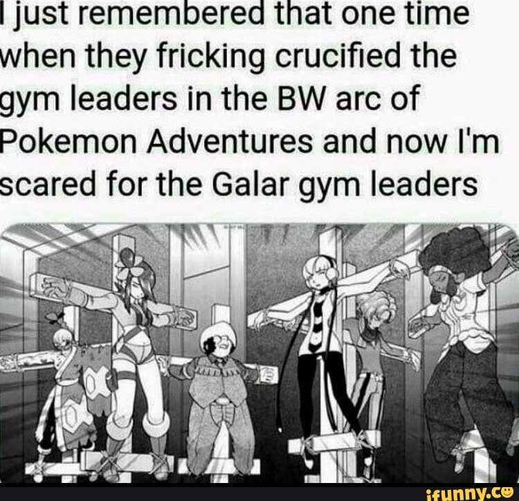 I just remembered that one time when they fir cking crucified the gym ...