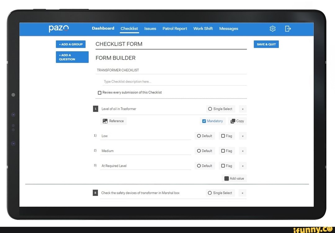 Retail Management System - PAZO - pazo Dashboard Checklist Issues ...