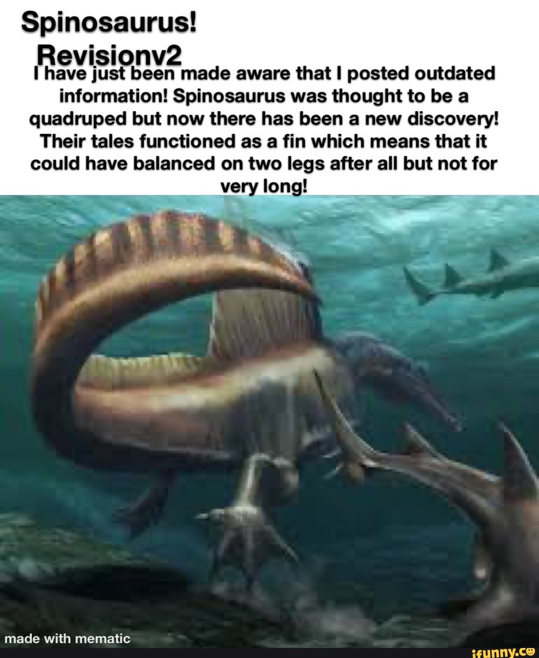 Spinosaurus! made aware that I posted outdated information! Spinosaurus ...